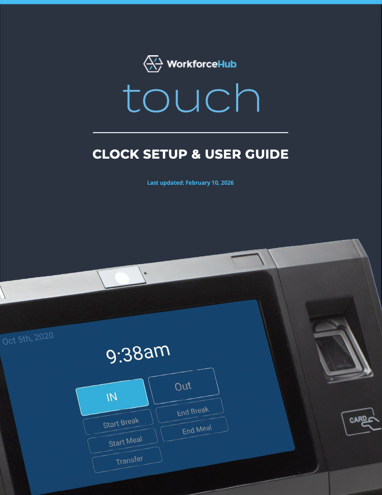 Time Clock Manuals